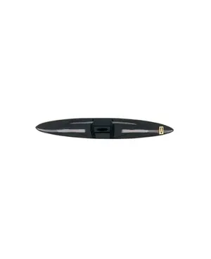 Alexandre De Paris Panama Acetate Barrette - Black