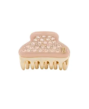 Alexandre De Paris Vendome Small Crystal Hair Claw Clip - Beige