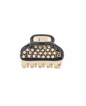 Alexandre De Paris Vendome Small Crystal Hair Claw Clip - Black