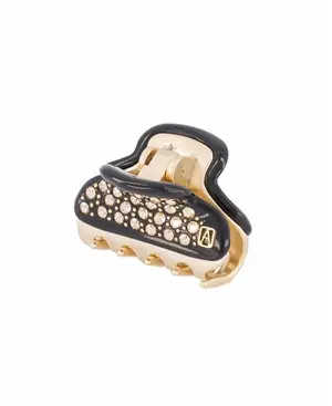 Alexandre De Paris Vendome Small Crystal Hair Claw Clip - Black