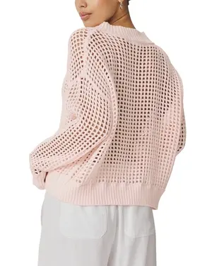 Splendid Camellia Cardigan Sweater - Rose Petal