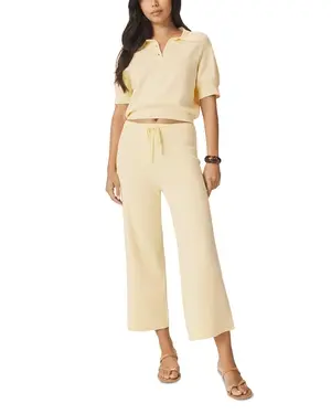 Splendid Christa Polo Short Sleeve Sweater