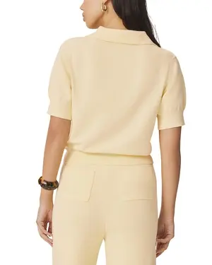 Splendid Christa Polo Short Sleeve Sweater