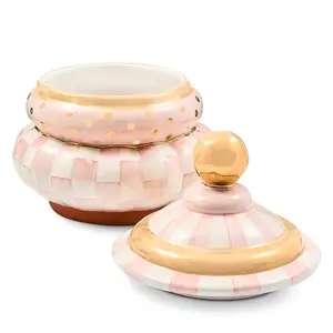 MACKENZIE-CHILDS Check Ceramic Groovy Canister