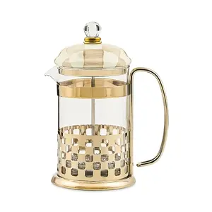 MACKENZIE-CHILDS Check French Press - Mocha