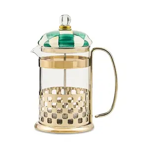 MACKENZIE-CHILDS Check French Press - Emerald