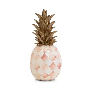 MACKENZIE-CHILDS Pineapple Figure - Rosy