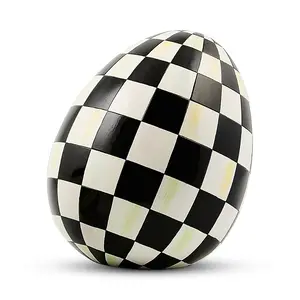 MACKENZIE-CHILDS Check Small Egg - Courtly