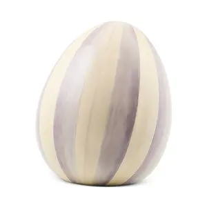 MACKENZIE-CHILDS Stripe Medium Egg - Violet