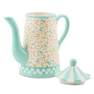 MACKENZIE-CHILDS Patch Ceramic Tea Pot