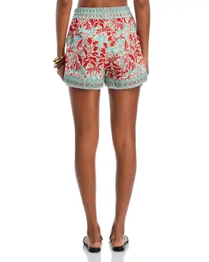 Ramy Brook Printed Cotton Shorts