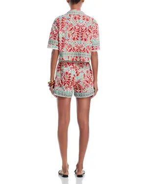 Ramy Brook Printed Cotton Shorts