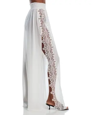 Ramy Brook Lace Athena Cover Up Pants - White