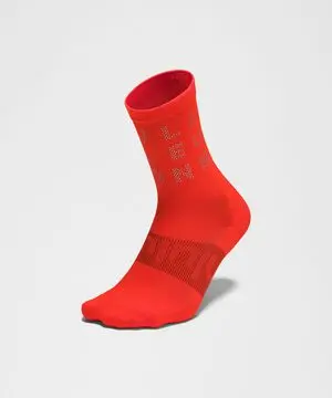 Lululemon Power Stride Crew Socks - Cherry Ember