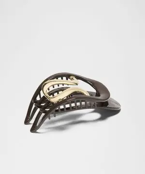 Lululemon Yoga Claw Hair Clip - Walnut Crunch/gold