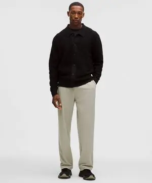 Lululemon Cotton-blend Knit Collared Cardigan - Black