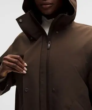 Lululemon Oversized Cocoon Rain Coat - Walnut Crunch