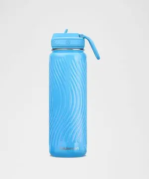 Lululemon Back To Life Sport Bottle 24oz Straw Lid - Ocean Wave