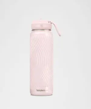 Lululemon Back To Life Sport Bottle 24oz Straw Lid - Pink Pearl
