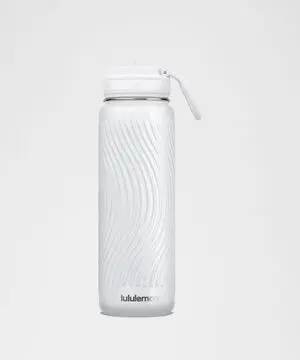 Lululemon Back To Life Sport Bottle 24oz Straw Lid - White