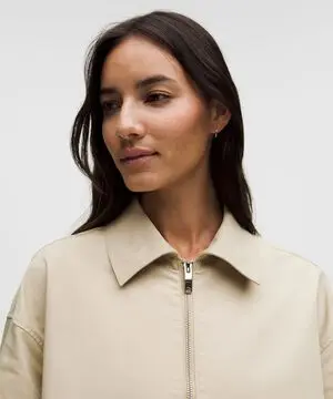 Lululemon Twill Collared Jacket - Trench