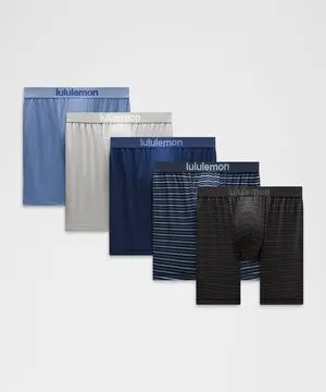 Lululemon Always In Motion Boxer Brief 7 - Propagate Stripe Mini Graphite Grey Black/propagate Stripe Mini Prep Blue True Navy/clubhouse Blue/prep Blue/heathered Silver Drop