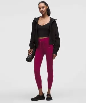Lululemon Groove Drawcord High-rise Tight 25 - Raspberry Rave