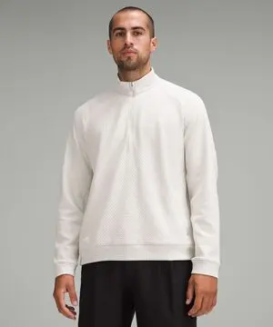 Lululemon Ease The Day Half Zip - Heathered Bone/black