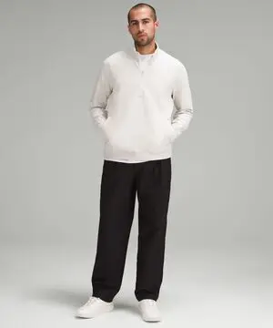 Lululemon Ease The Day Half Zip - Heathered Bone/black