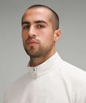 Lululemon Ease The Day Half Zip - Heathered Bone/black