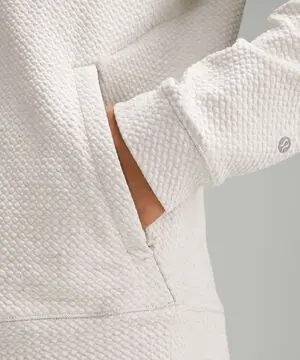 Lululemon Ease The Day Half Zip - Heathered Bone/black