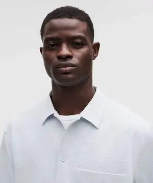 Lululemon Airing Easy Camp-collar Shirt - Starch Blue