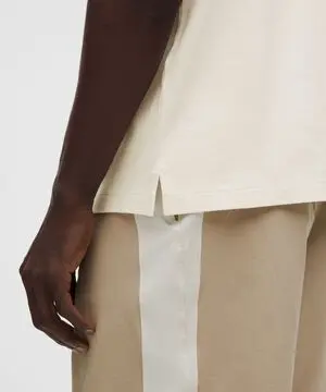 Lululemon Pique Performer Johnny-collar Short-sleeve Shirt - Light Ivory