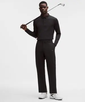 Lululemon Showzero Long-sleeve Polo Shirt - Black