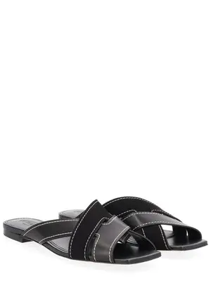 TOD'S Cross-strap Sandals - Black