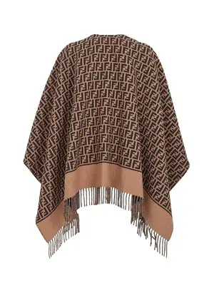Fendi Wool And Cashmere Poncho