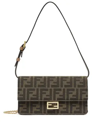 Fendi Baguette" Wallet - Brown