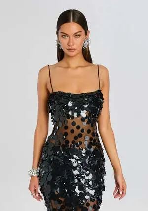 Retrofete Mischa Sequin Dress - Black