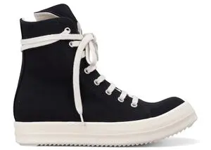Rick Owens Temple Vegan High-top Sneakers - Black/milk