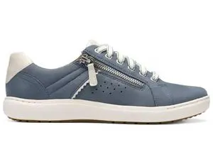 Clarks Nalle Zen Casual Sneakers - Blue Nubuck