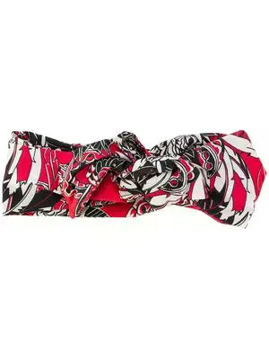 Red Valentino Printed Headband - Red