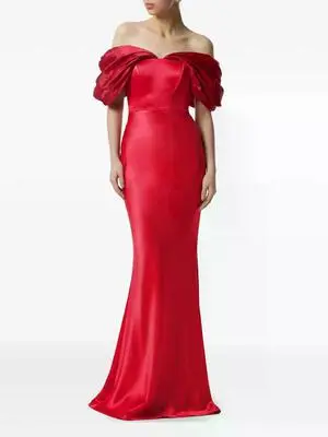 FRAMBOISE Kamari Off-shoulder Gown