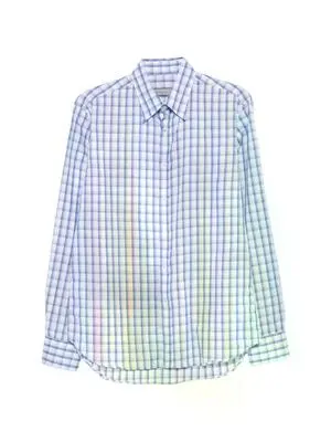 Canali Check Shirt - Blue