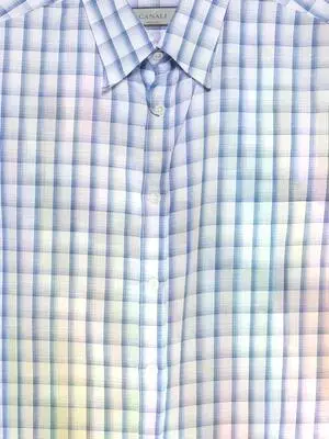 Canali Check Shirt - Blue