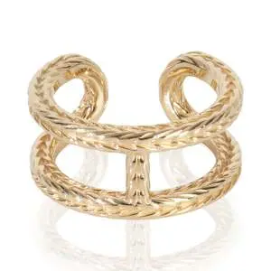 Hermès Yellow Gold Chaine D'ancre Danae Ring - Yellow_gold