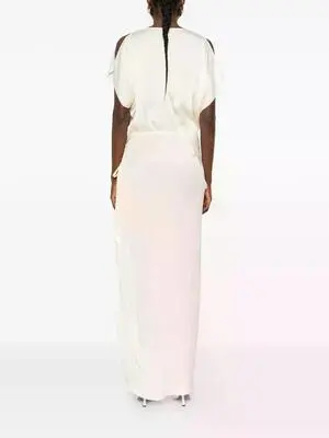 Bondi Born Sleeveless Boat Neck Maxi Dress With Pearl Tie Detail