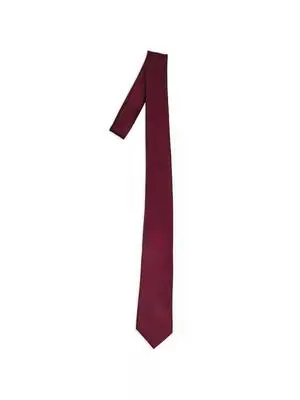 Saint Laurent Satin Neck Tie - Red