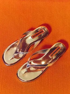 SIMONMILLER Riviera Flat Sandals - Silver