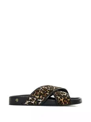 ANINE BING Emi Leopard-print Sandals