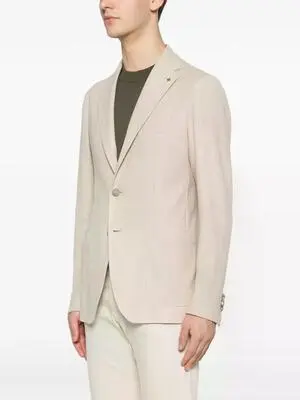 Tagliatore Textured Two-button Blazer - Neutrals